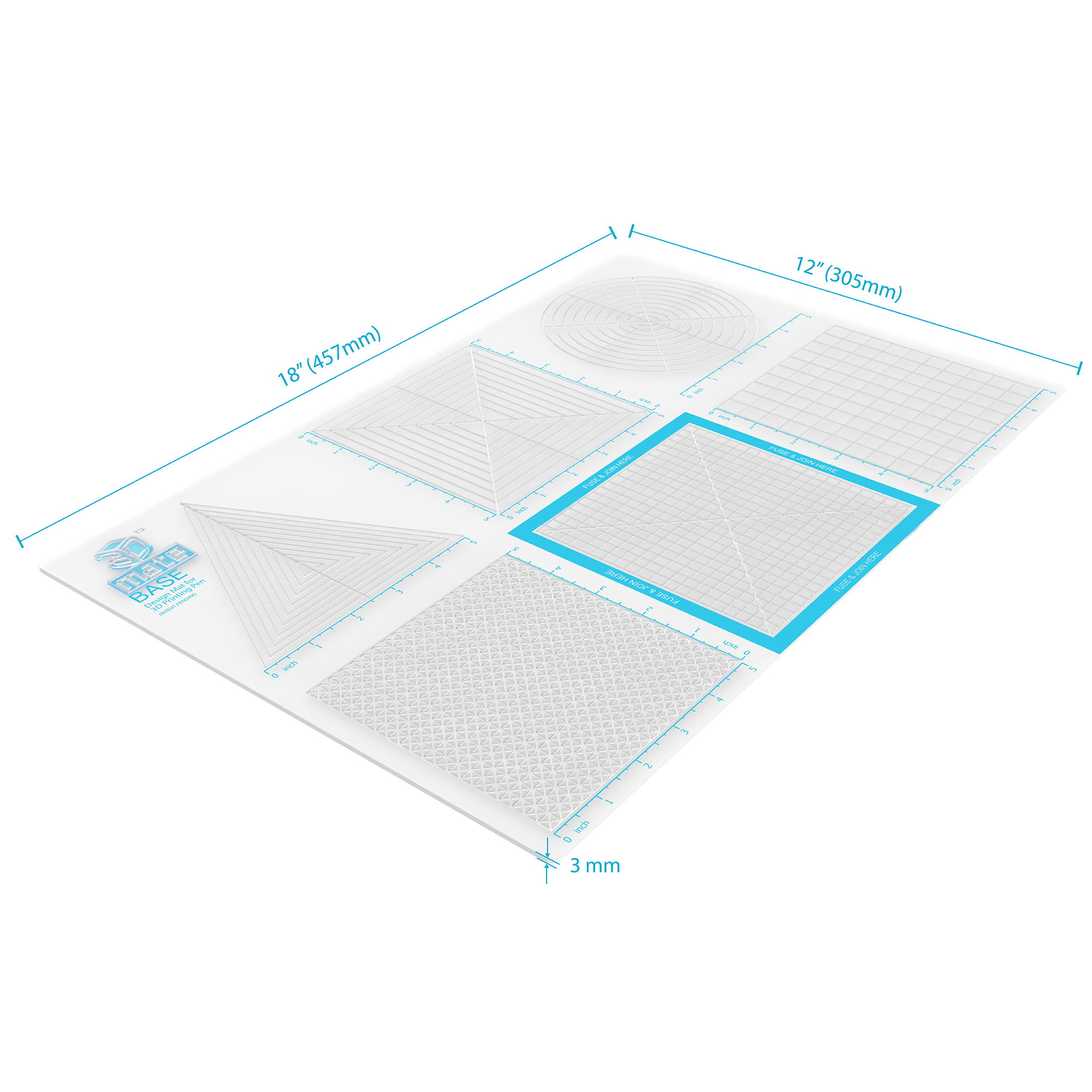 3Dmate BASE Multi-Purpose 3D Design Mat for 3D Printing Pens